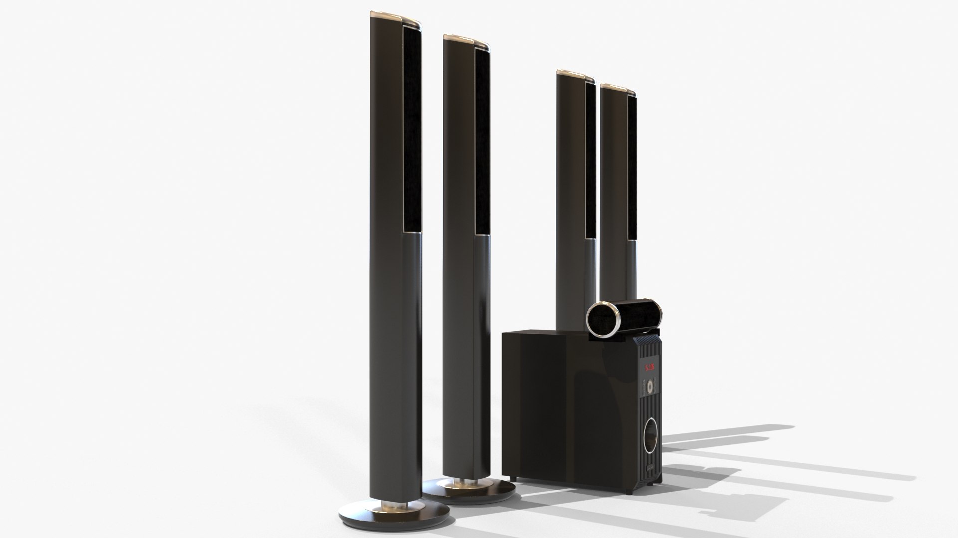 3D surround speakers sub model - TurboSquid 1636853