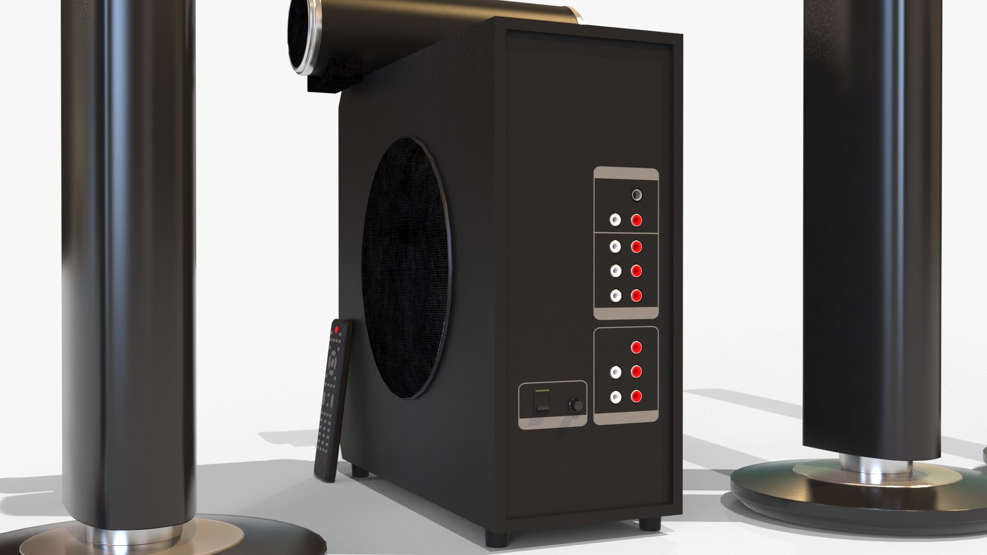3D surround speakers sub model - TurboSquid 1636853