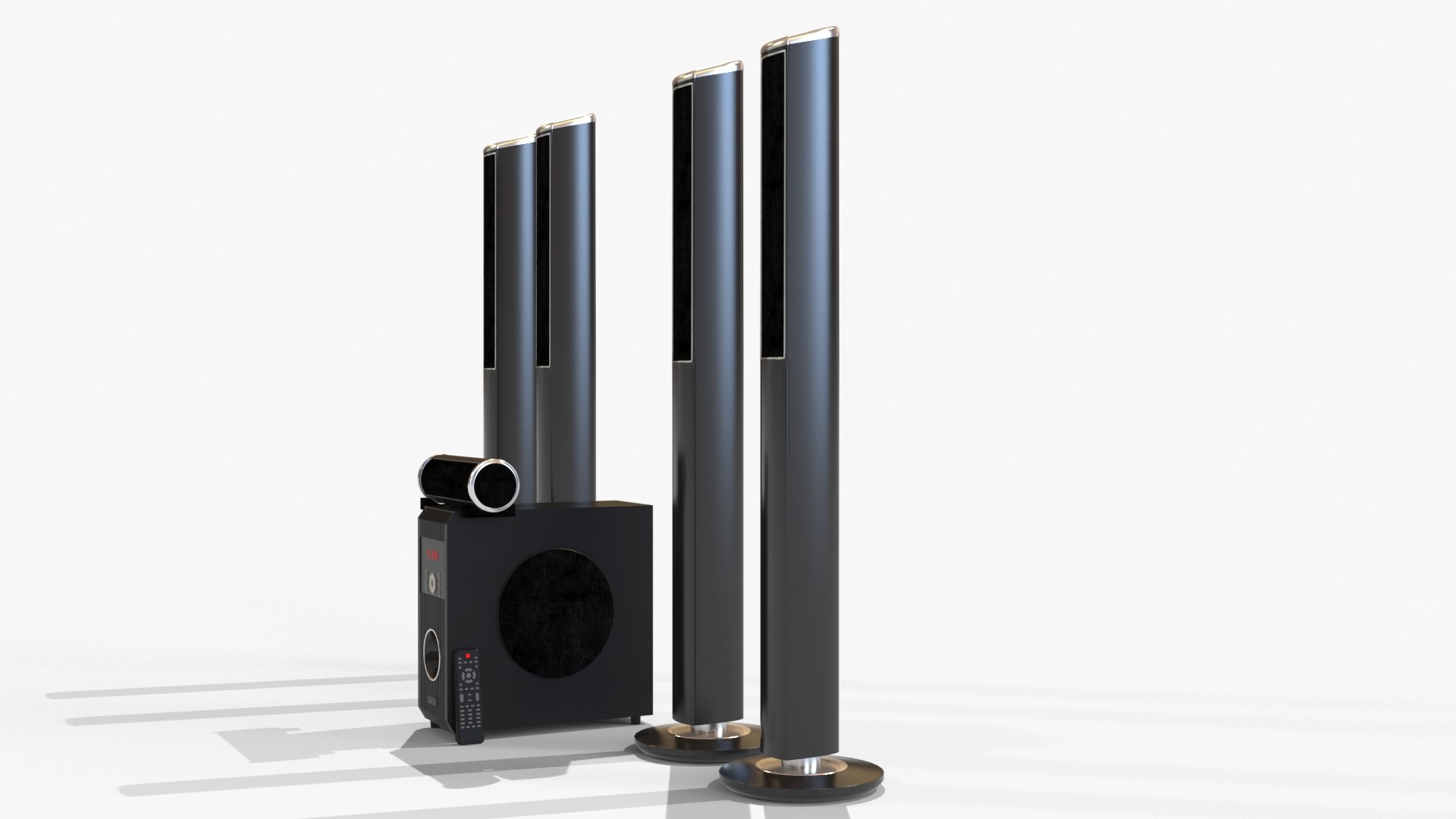 3D surround speakers sub model - TurboSquid 1636853