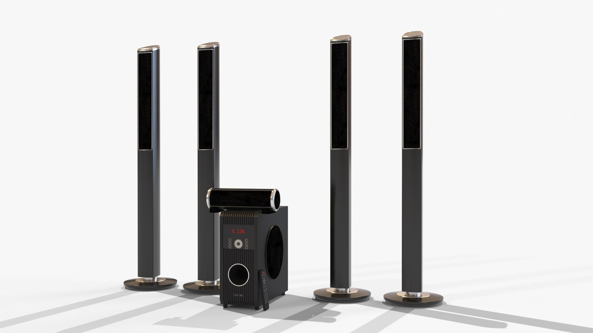 3D surround speakers sub model - TurboSquid 1636853
