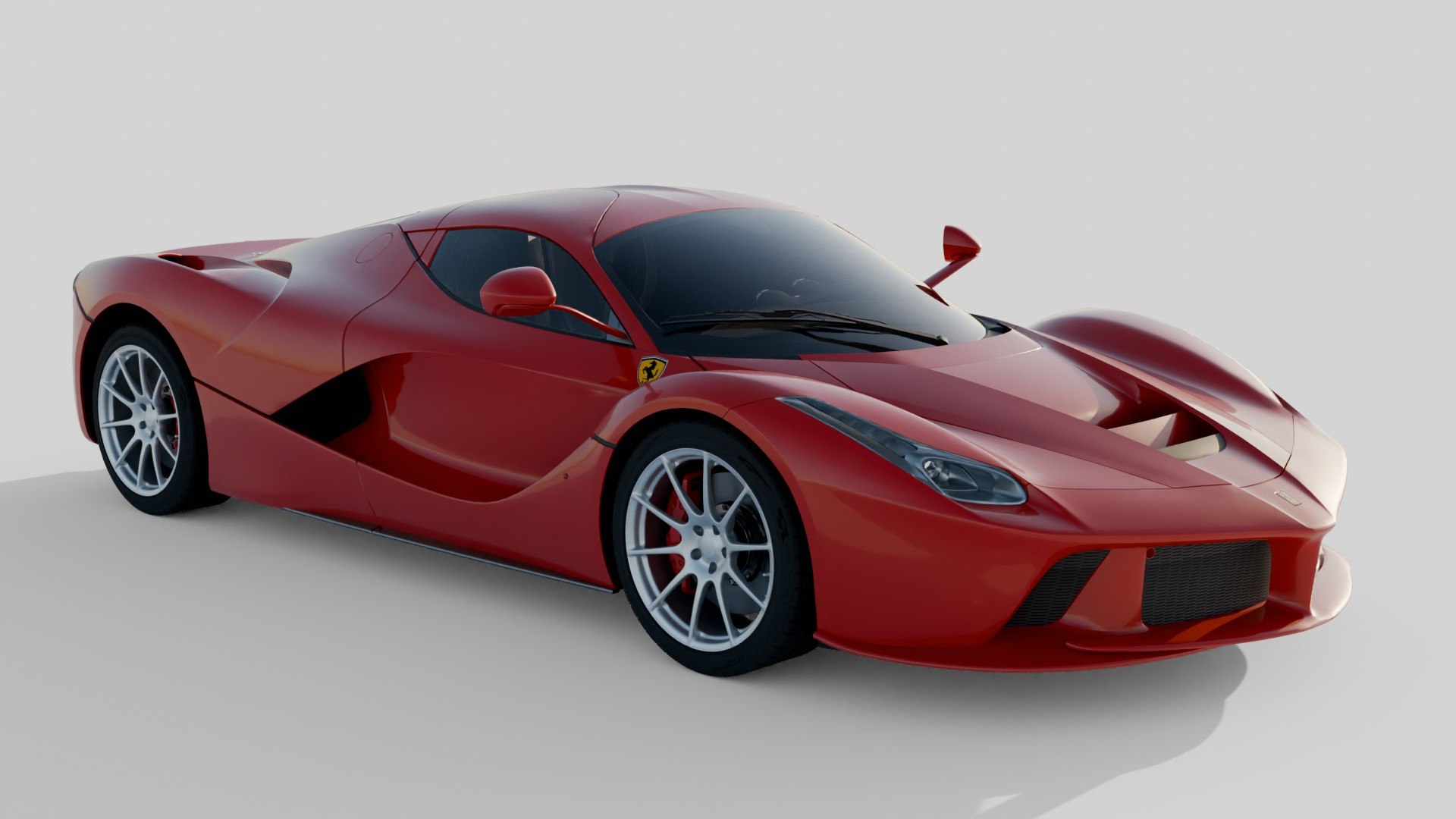 modelo 3d Ferrari LaFerrari Coche aparejado Low Poly - TurboSquid 2155384