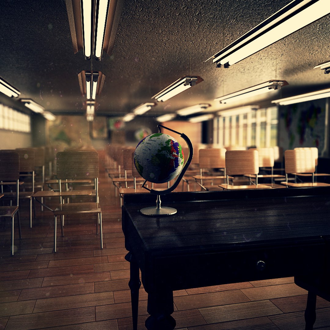 Classroom Scene 3d Max