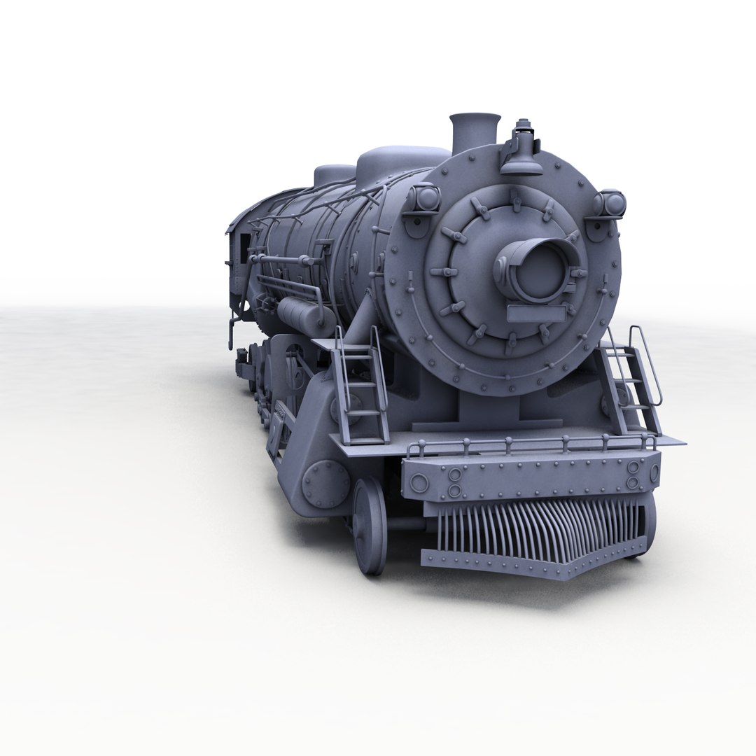 3dsmax Steam Train