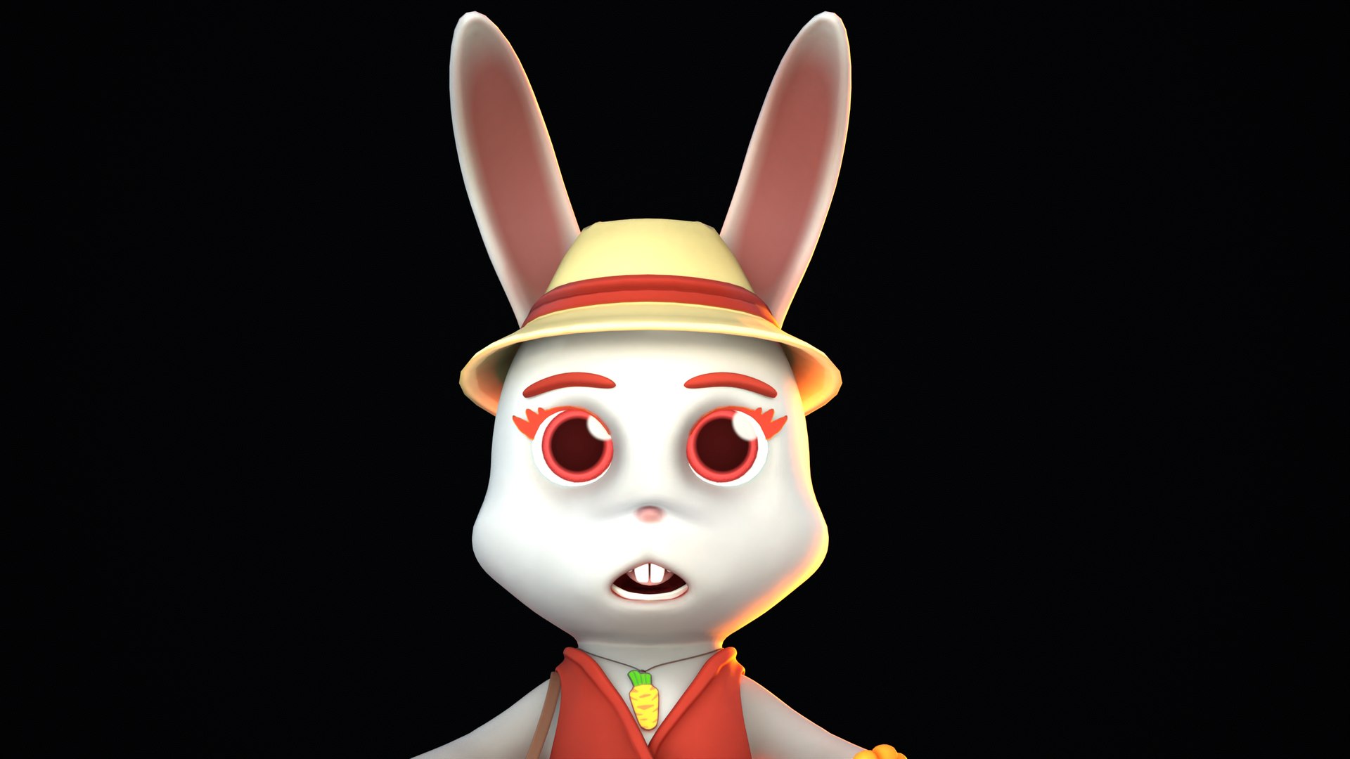 Mrs Rabbit Cartoon Character PBR model - TurboSquid 2154728
