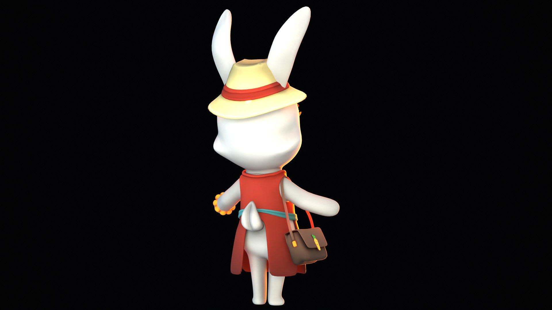 Mrs Rabbit Cartoon Character PBR model - TurboSquid 2154728