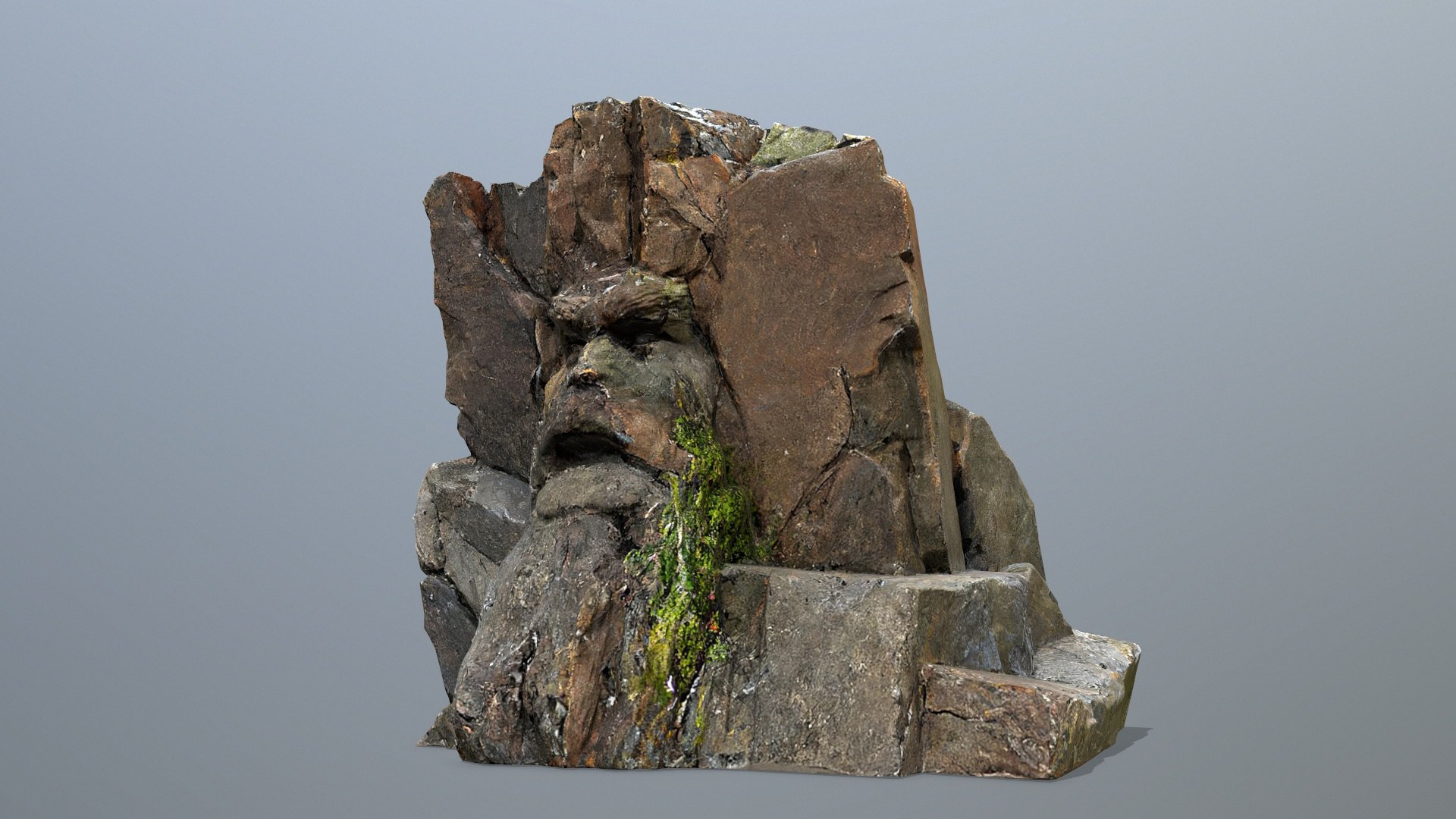 3D Mountain Face Model - TurboSquid 2218132
