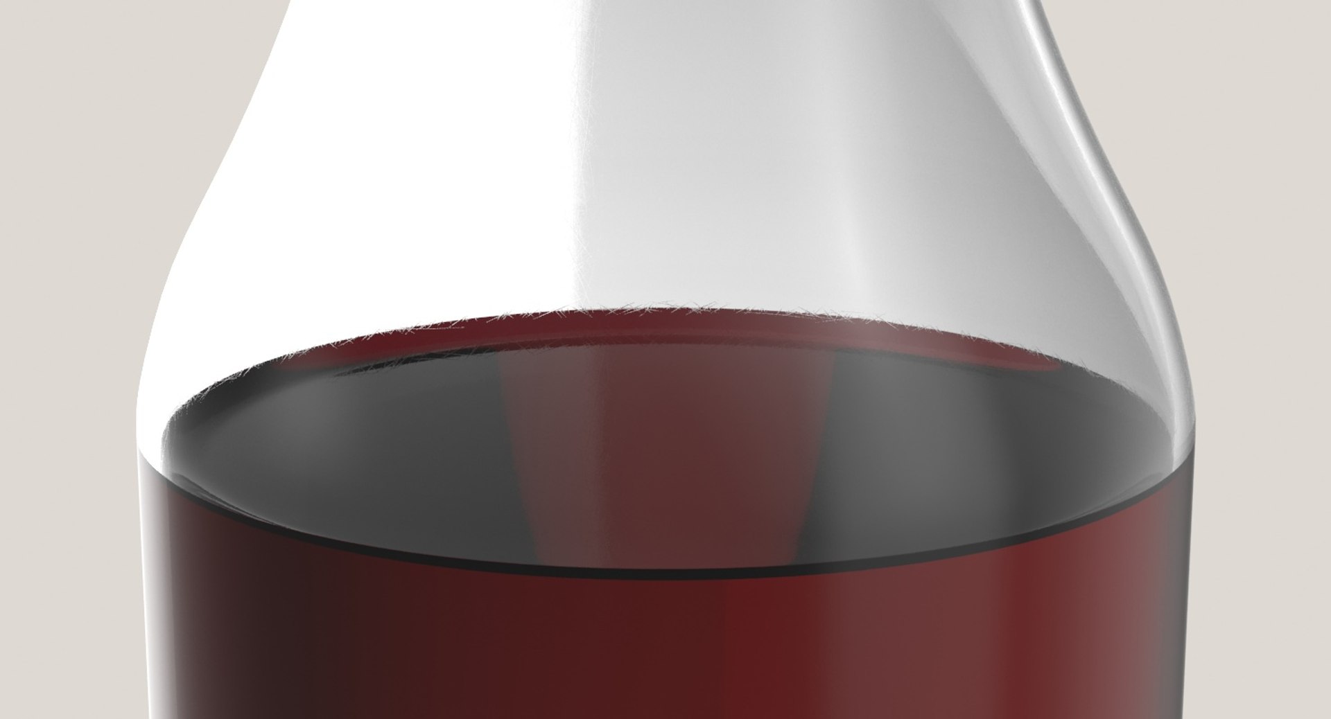Wine Carafe Red 3d Model