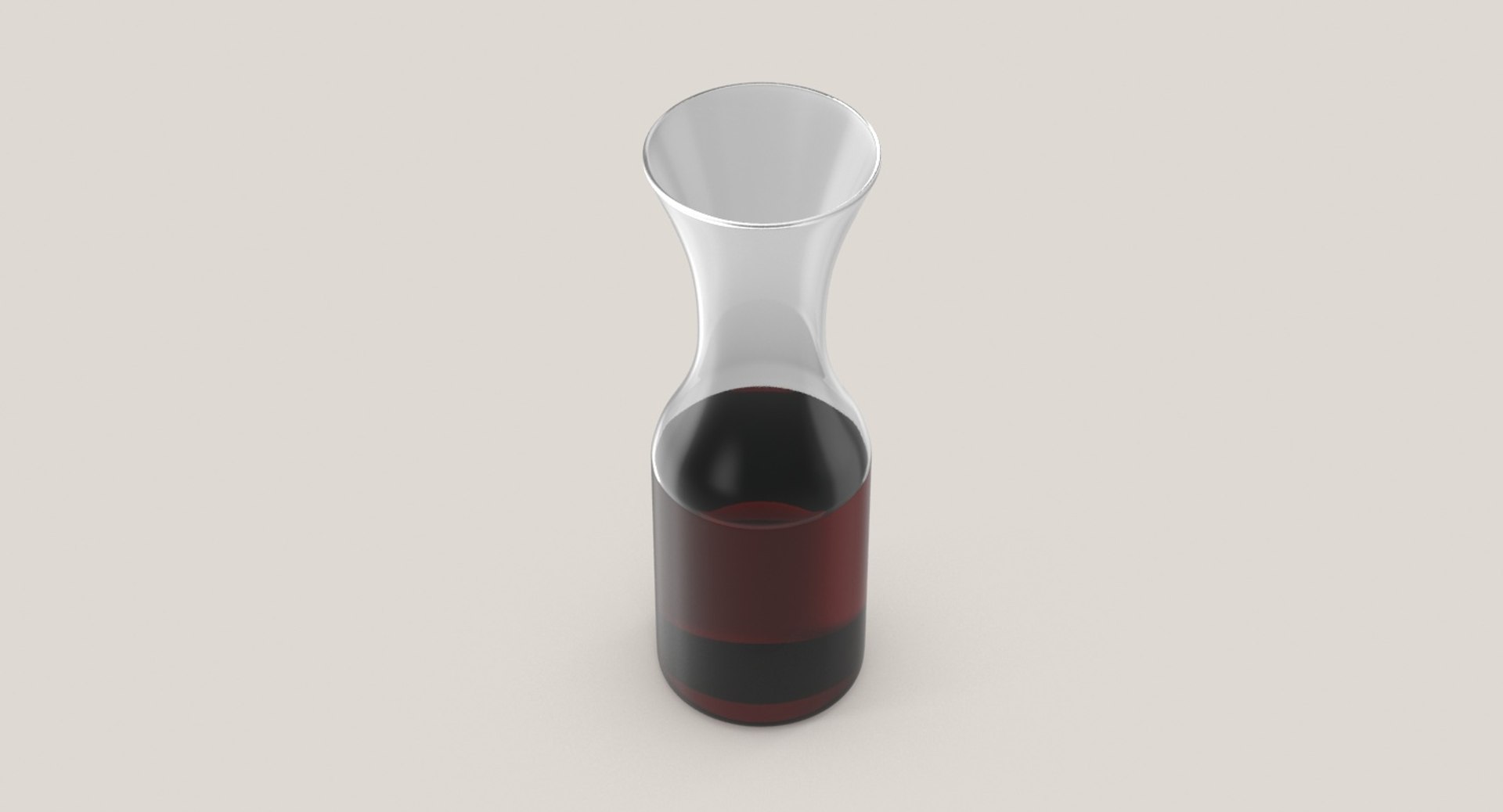 Wine Carafe Red 3d Model