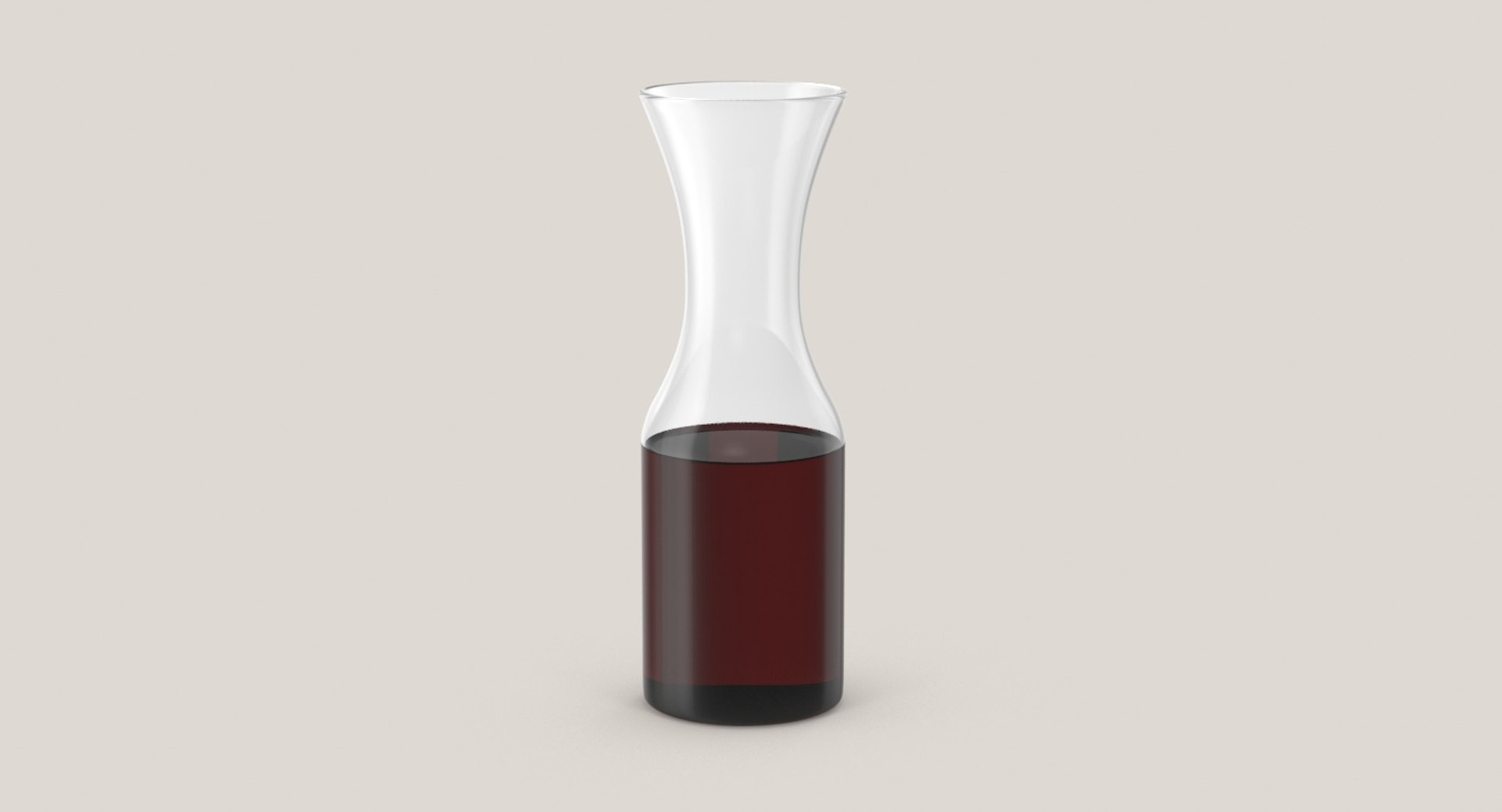 Wine Carafe Red 3d Model