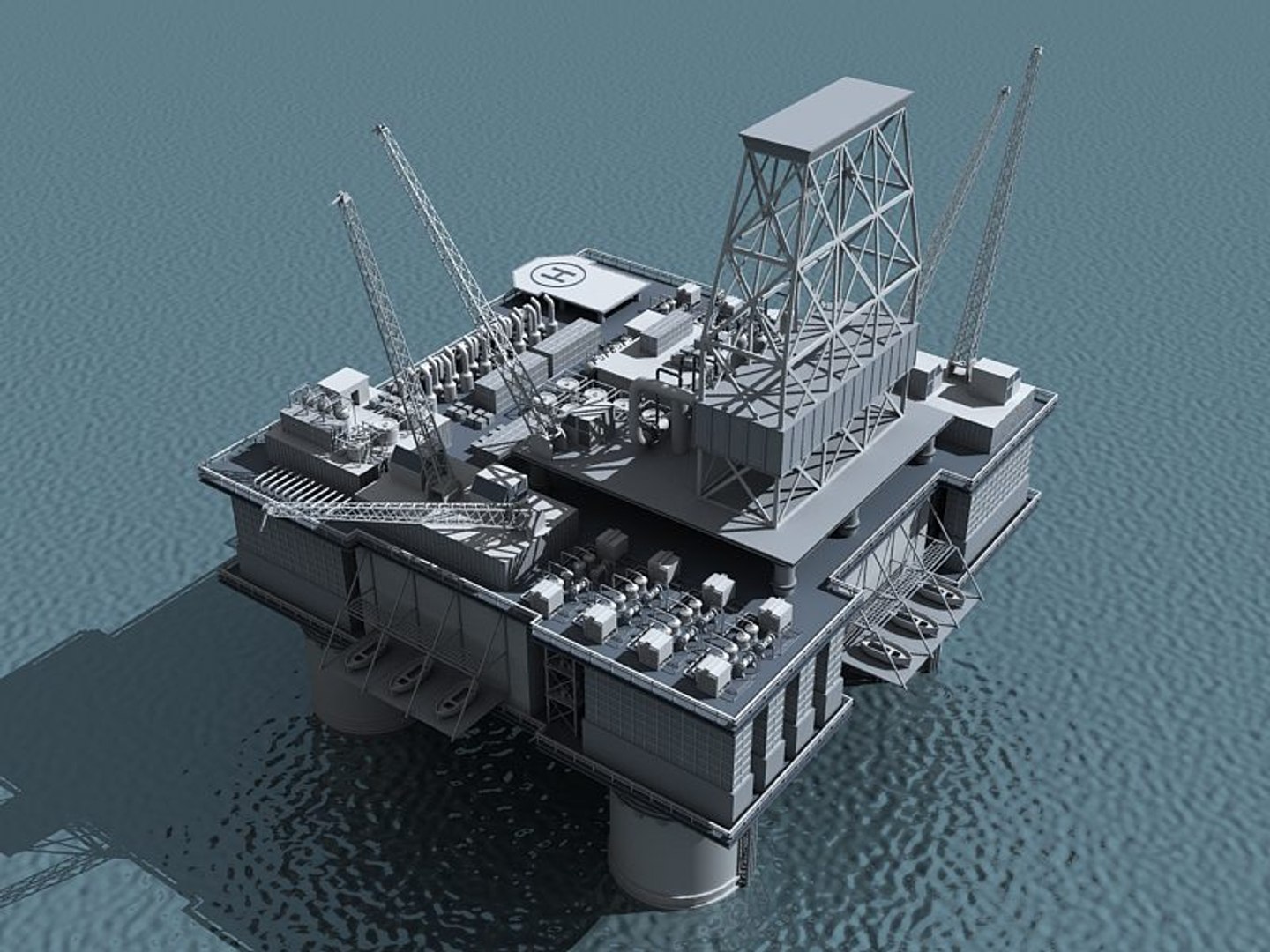 3d Model Oil Platform