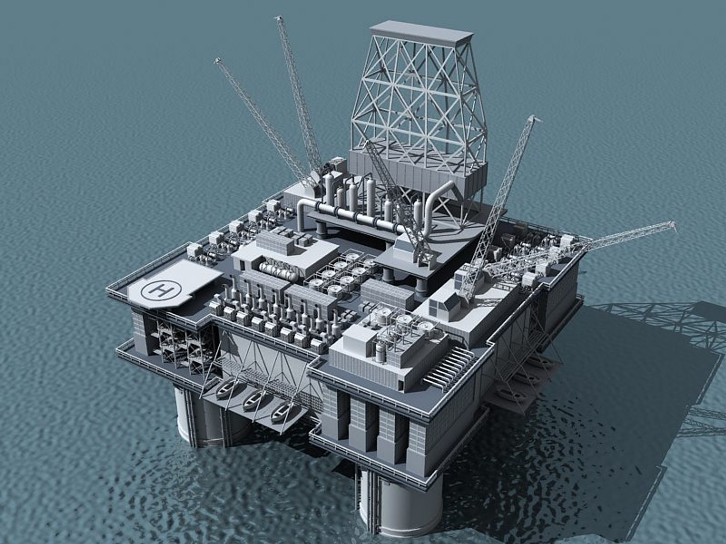 3d Model Oil Platform