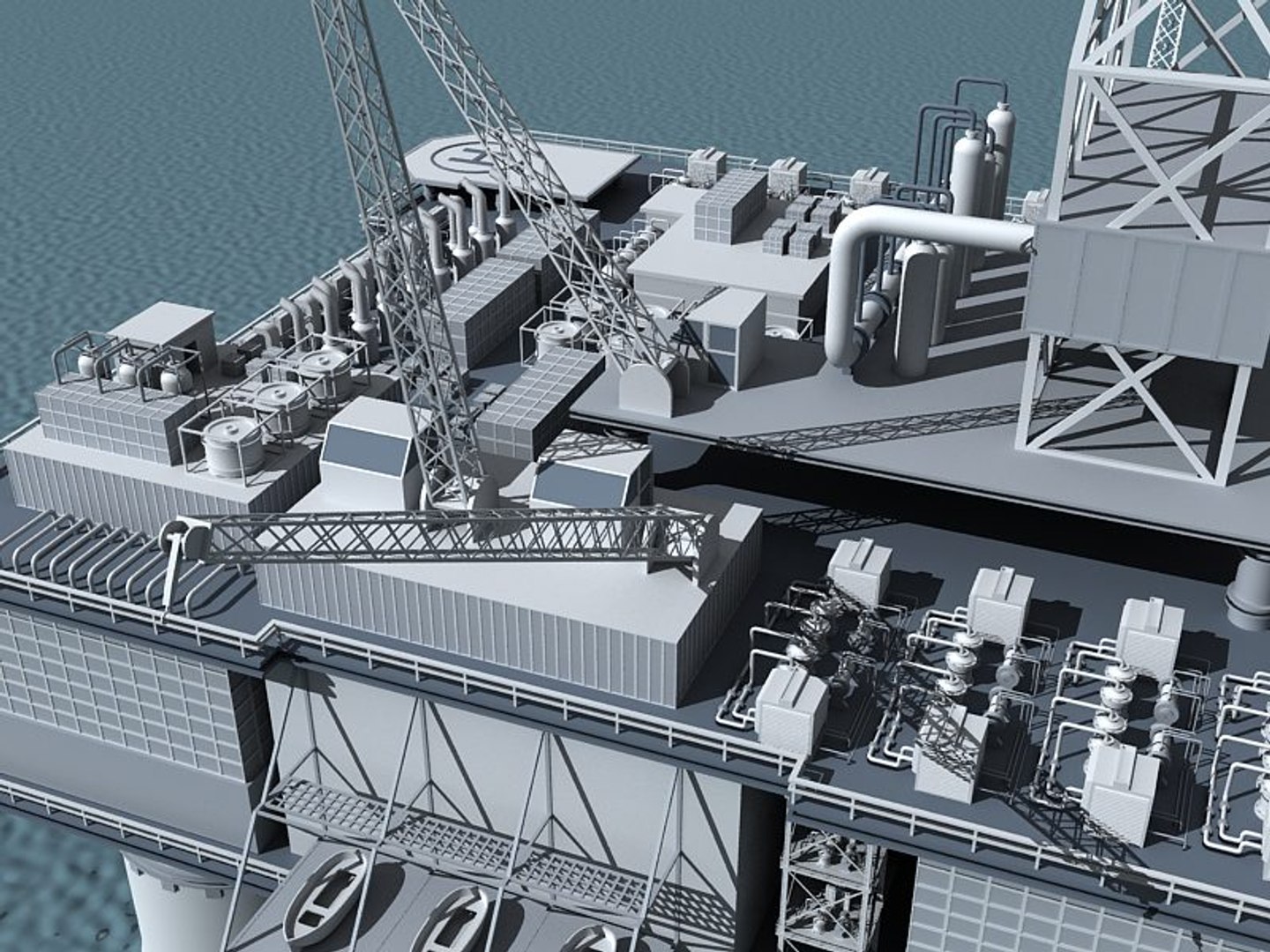 3d Model Oil Platform