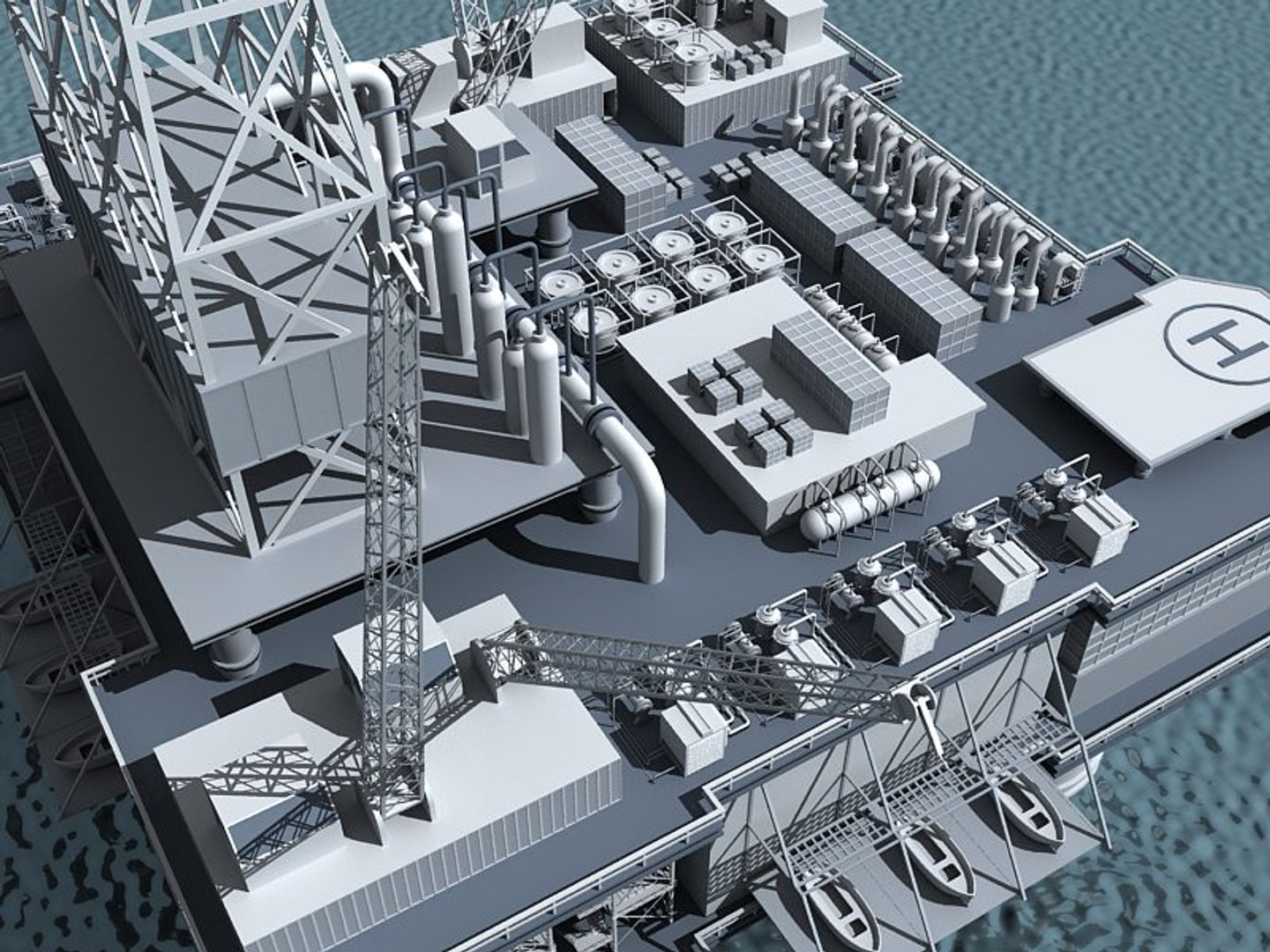3d Model Oil Platform