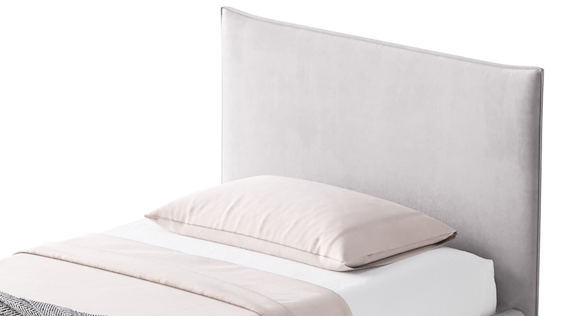 Fasde Grey Bed 3D Model - TurboSquid 2223996