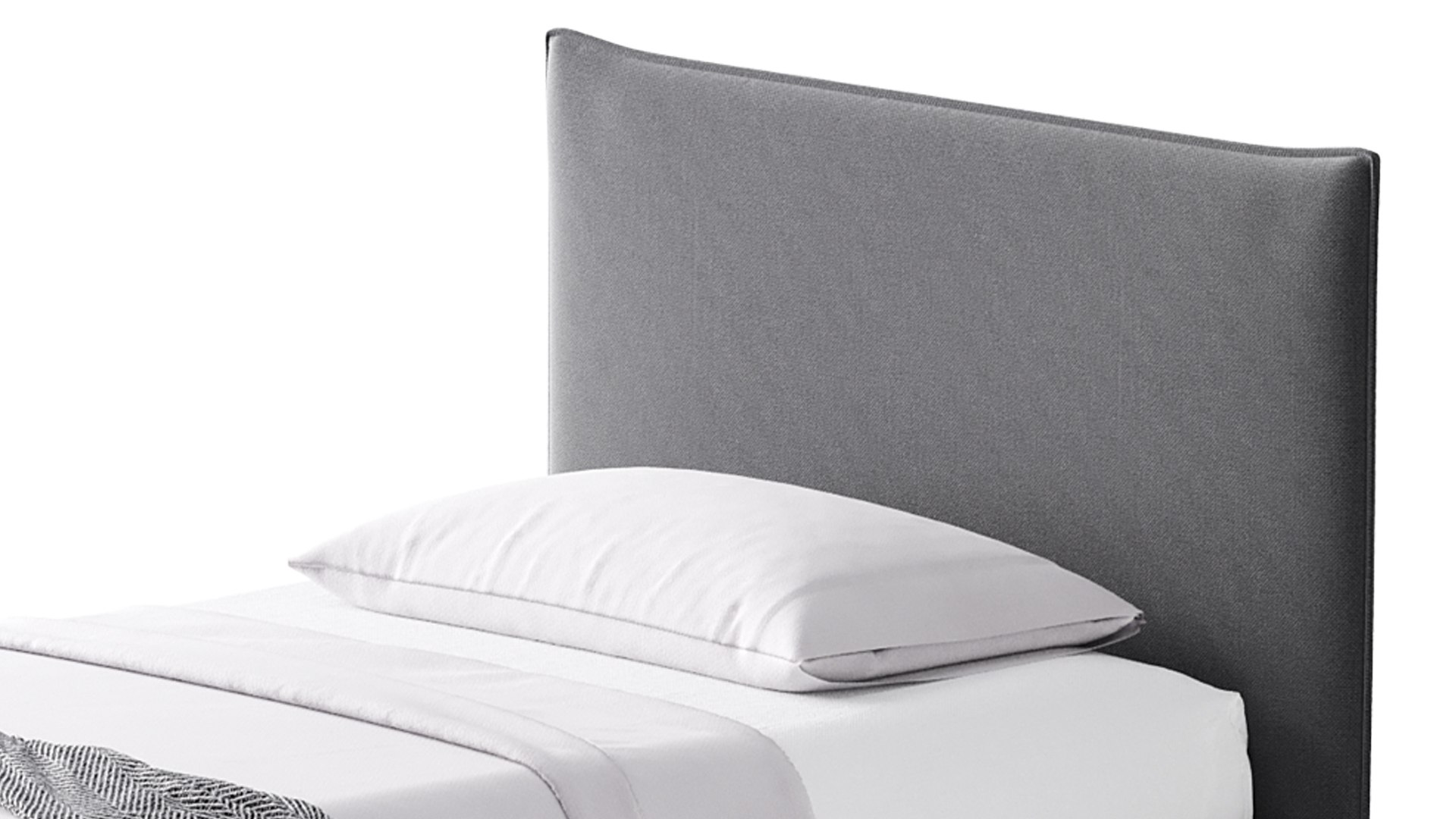 Fasde Grey Bed 3D Model - TurboSquid 2223996