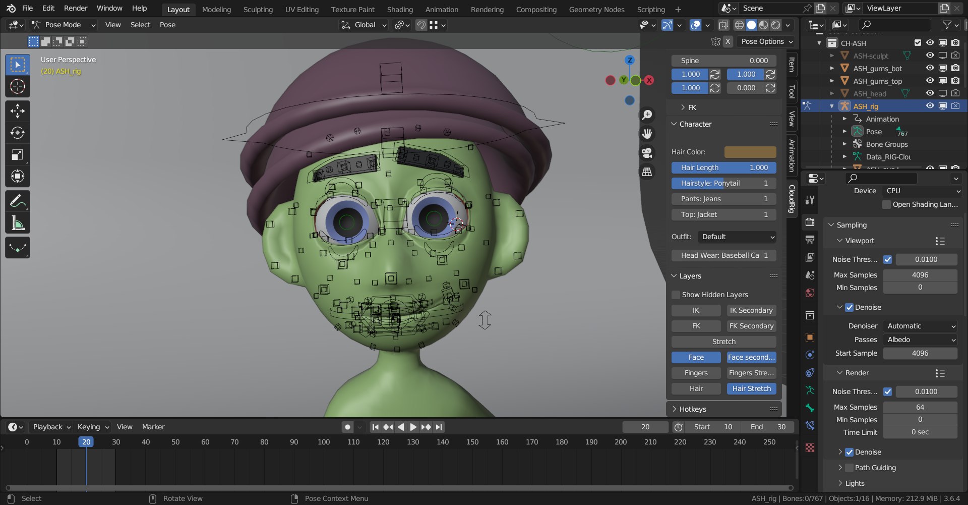 ASH- Cartoon Character Model - TurboSquid 2307896