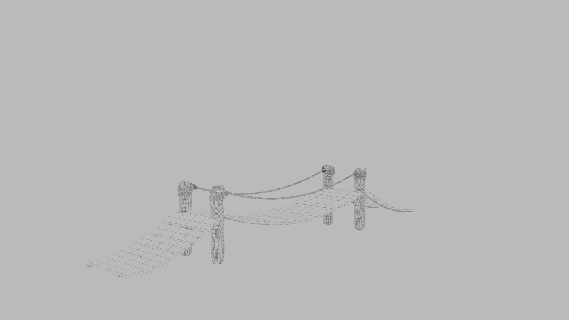 Wooden Bridge 3D - TurboSquid 2036066