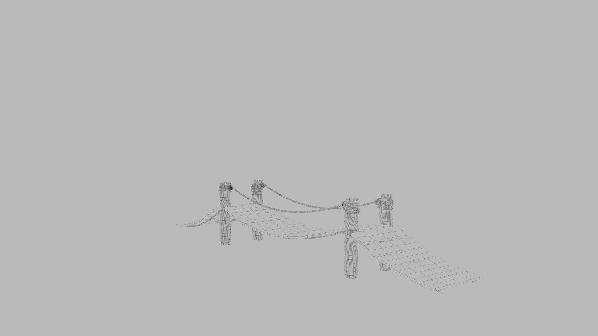 Wooden Bridge 3D - TurboSquid 2036066