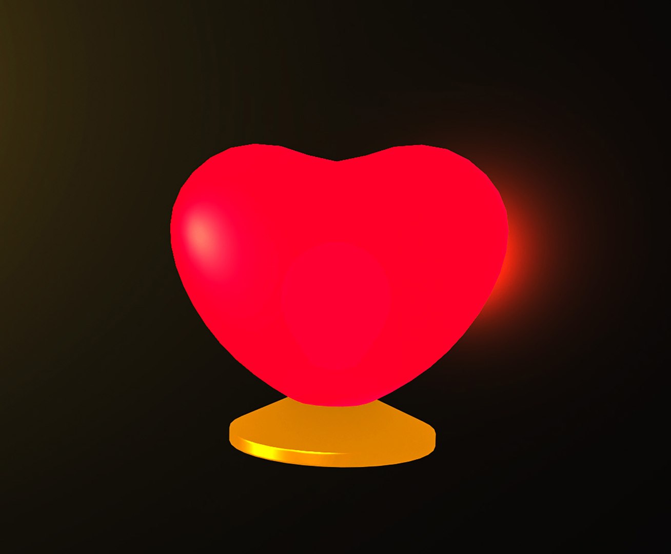 3D model Heart Table Lamp - TurboSquid 2116468