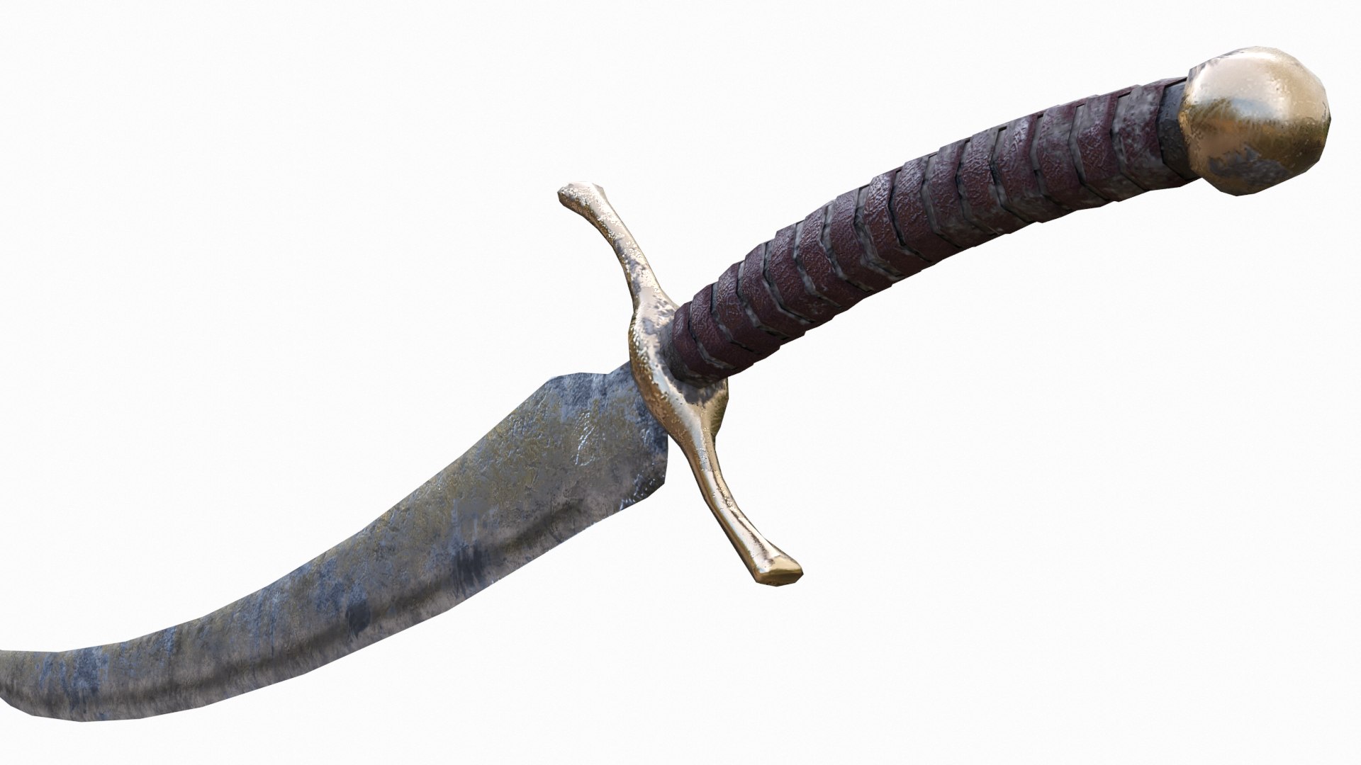 Curved Sword model - TurboSquid 1952653