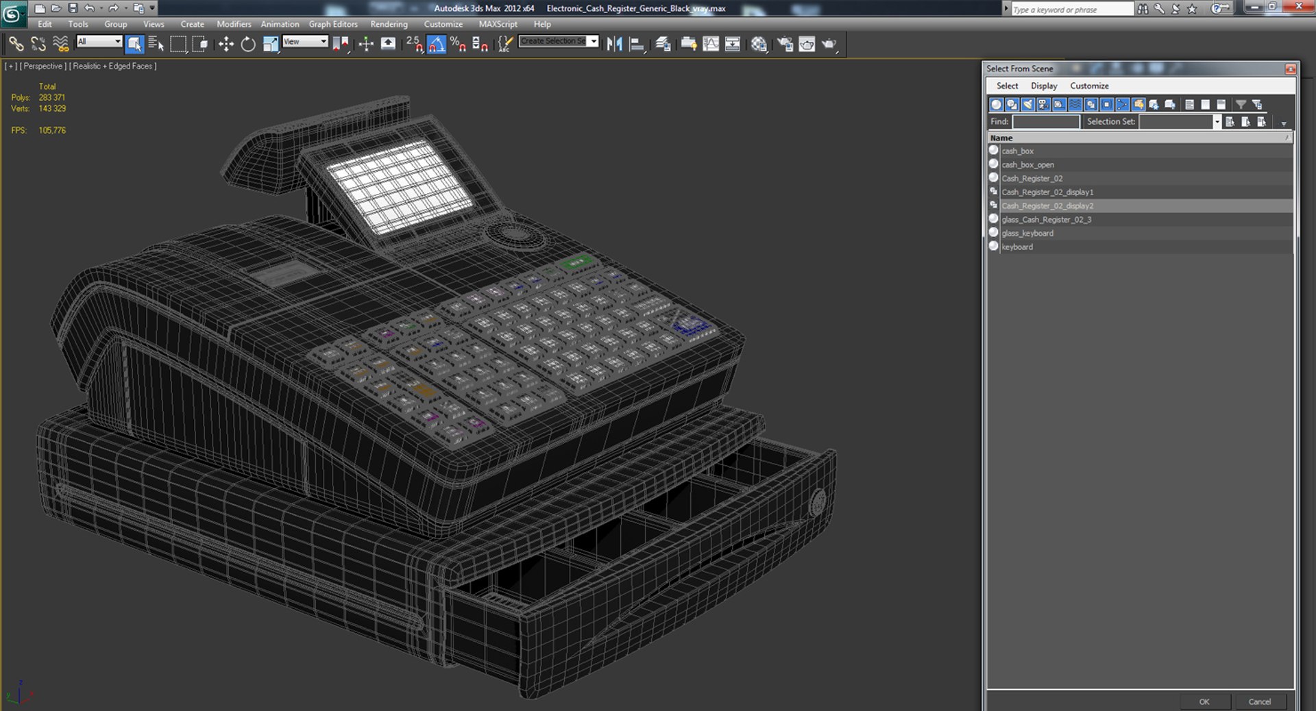 Electronic Cash Register Generic 3D Model - TurboSquid 1209520