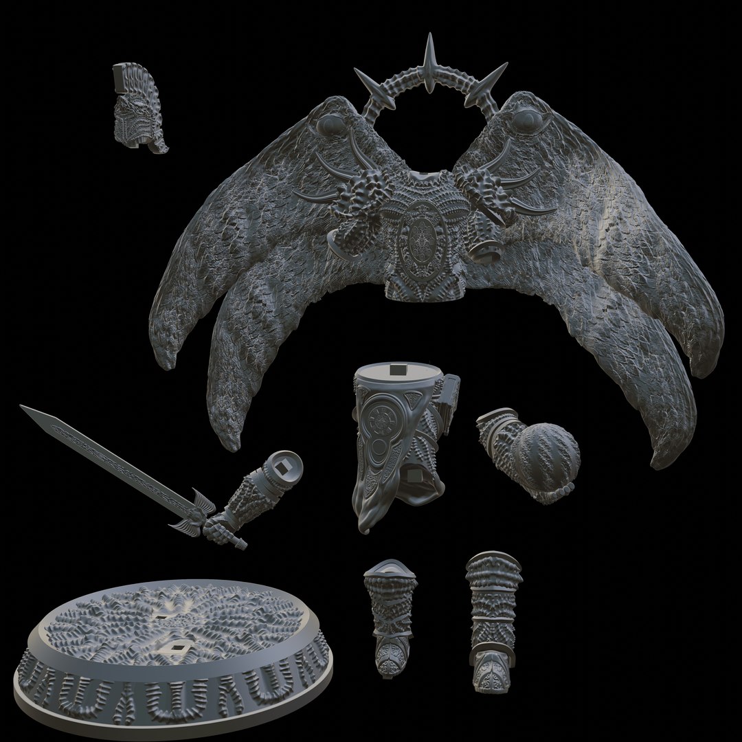 Angelic Warrior Model - TurboSquid 2232999