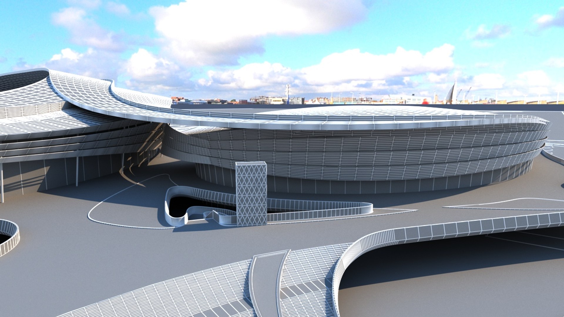 3D Model Stadium 6 - TurboSquid 2074893