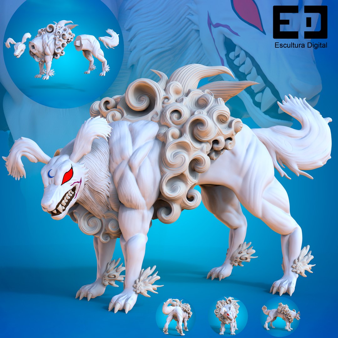 Sesshomaru Demon Dog 3D - TurboSquid 2355687
