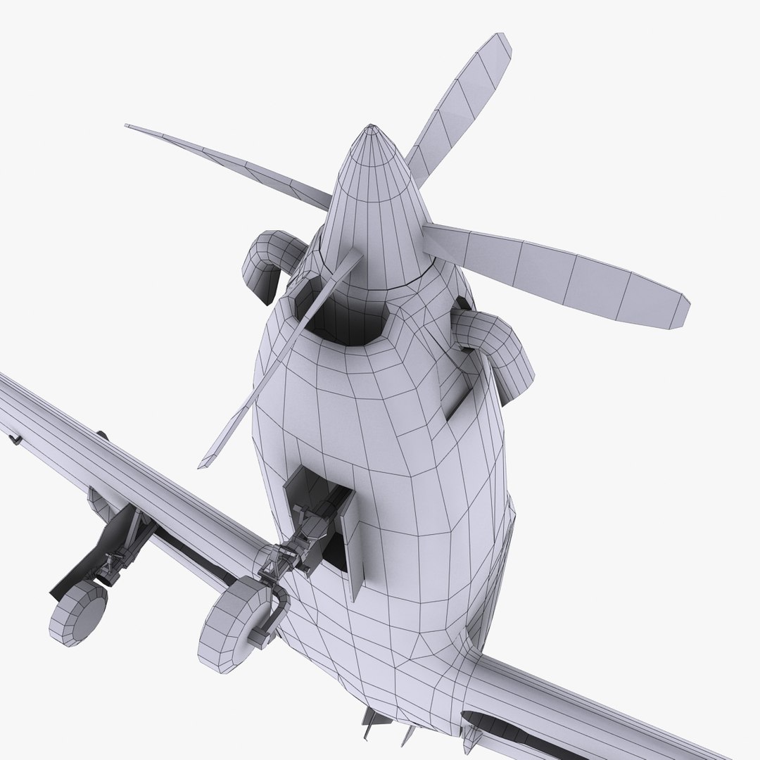 3dsmax Turbopop Aircraft Turboprop