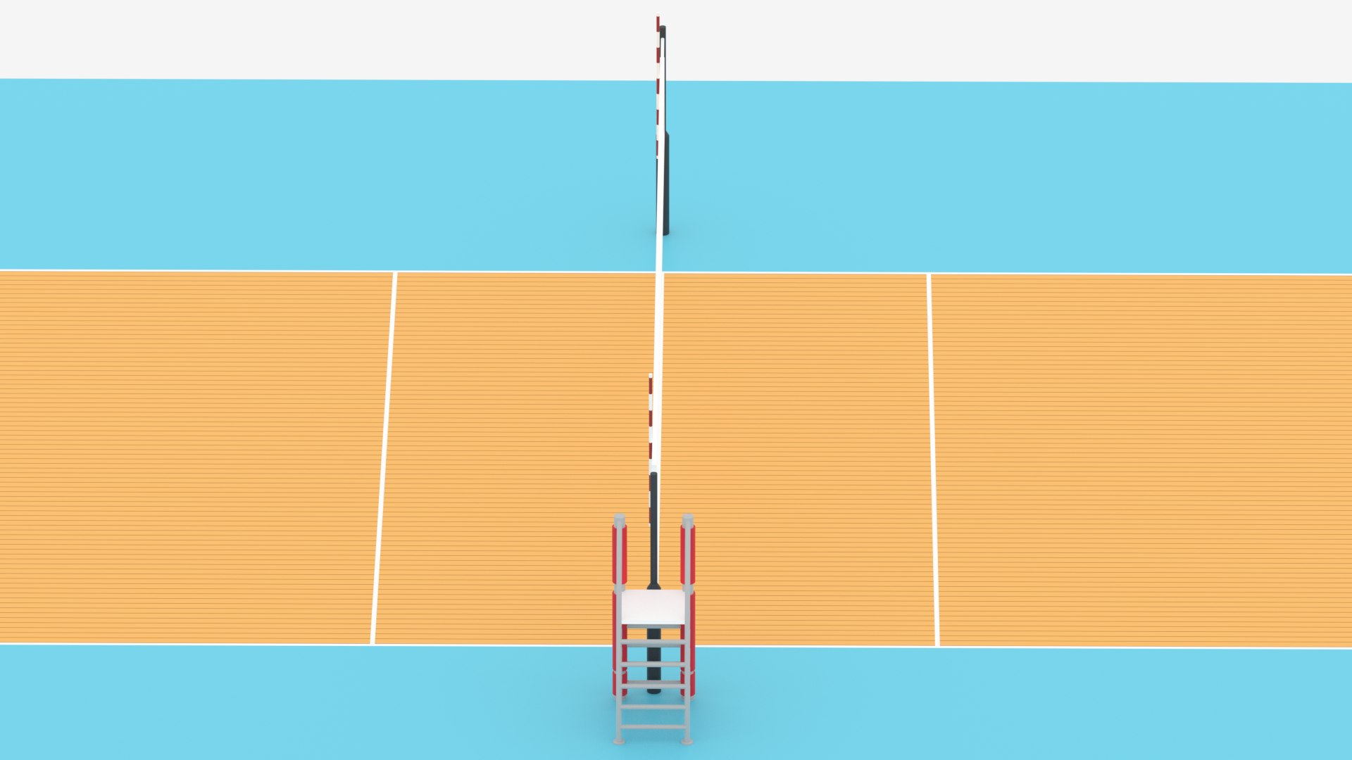 Cartoon Volleyball Court 3D Model - TurboSquid 2235100