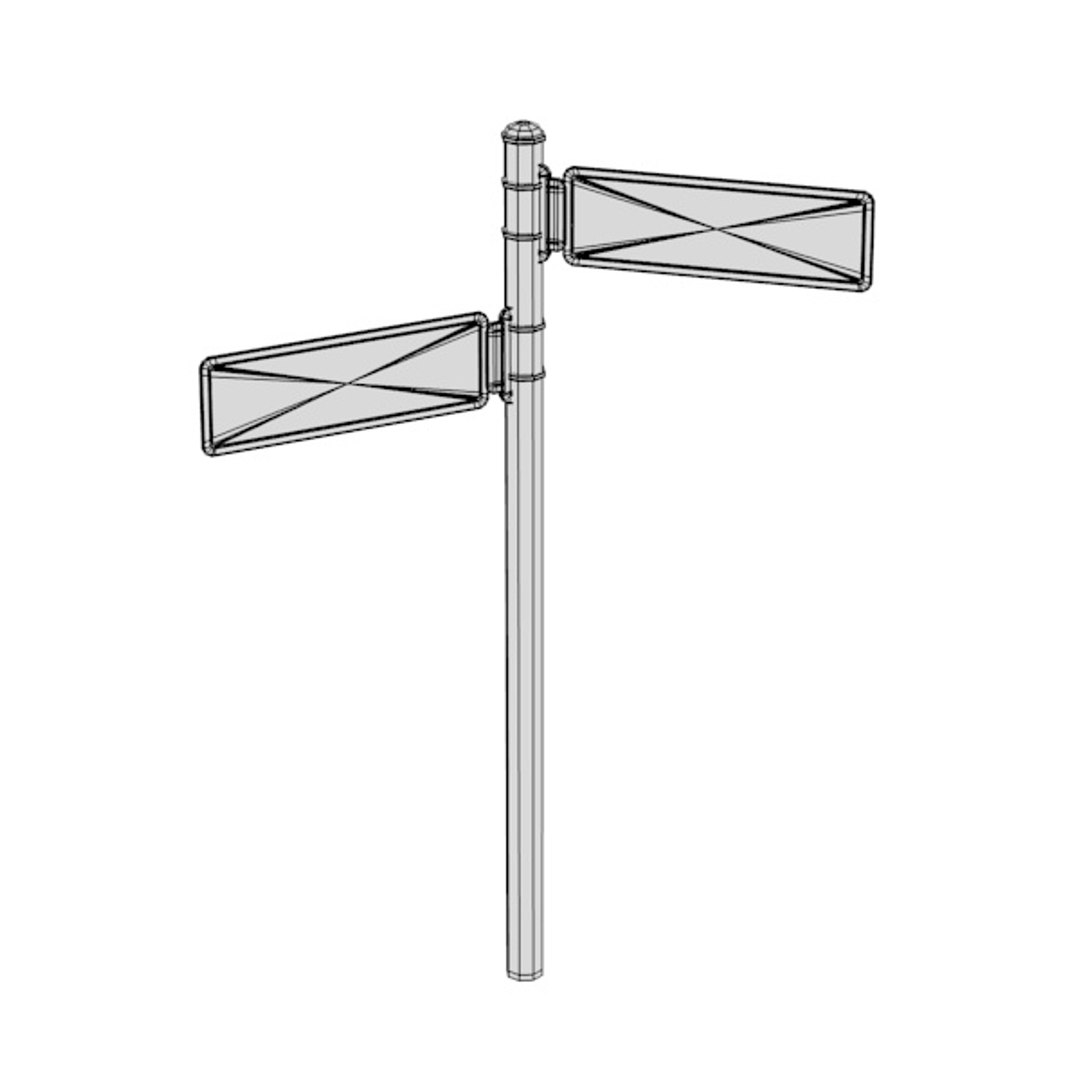 3d model traffic sign