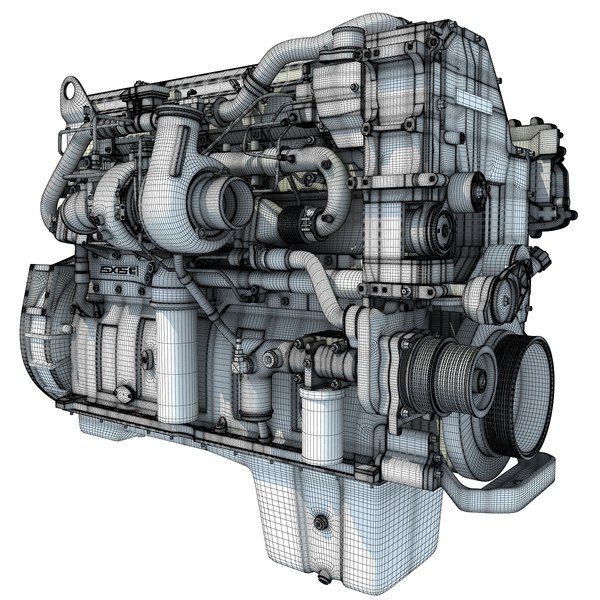 Heavy truck engine 3D model - TurboSquid 1153178
