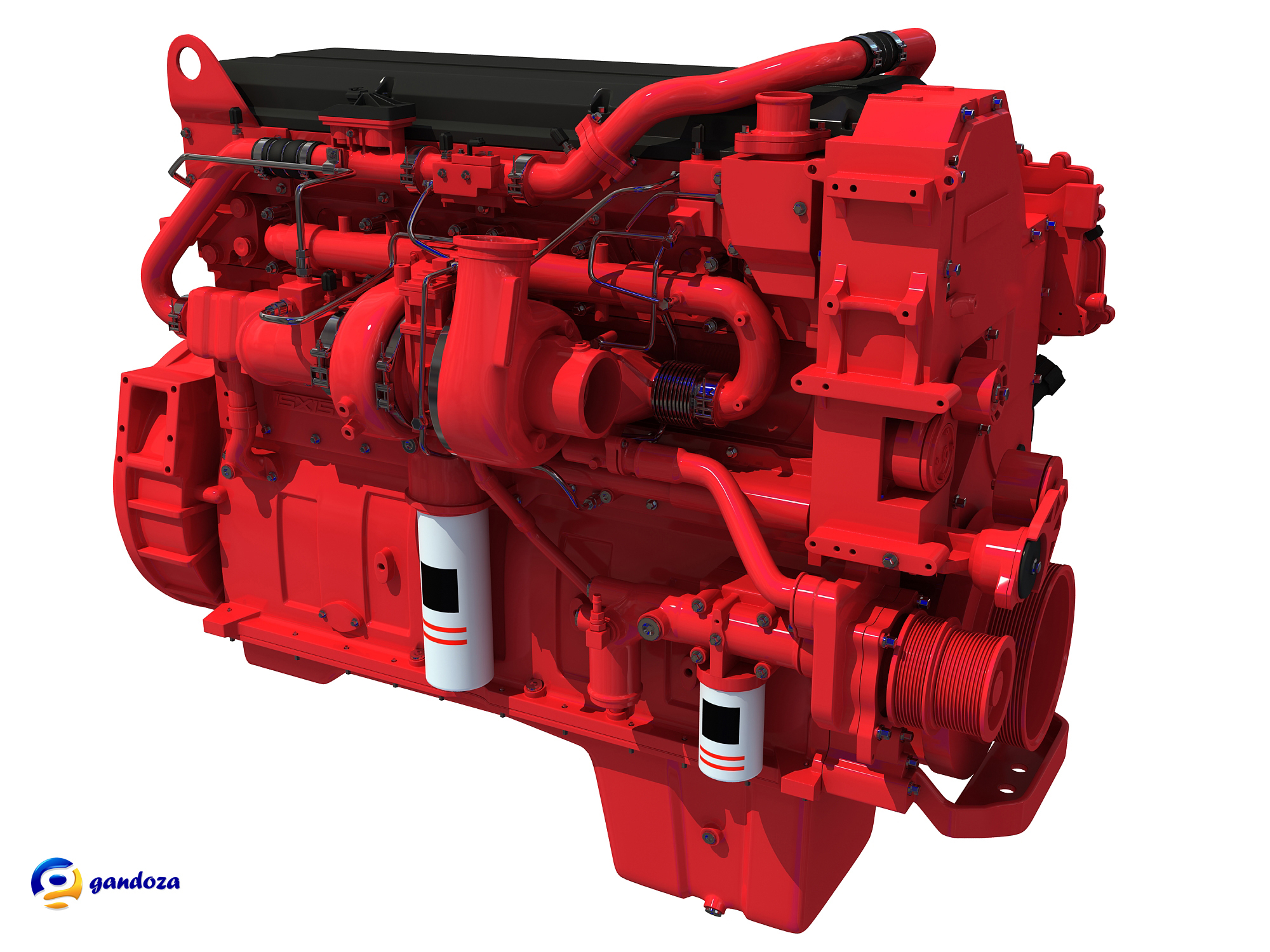 Heavy truck engine 3D model - TurboSquid 1153178