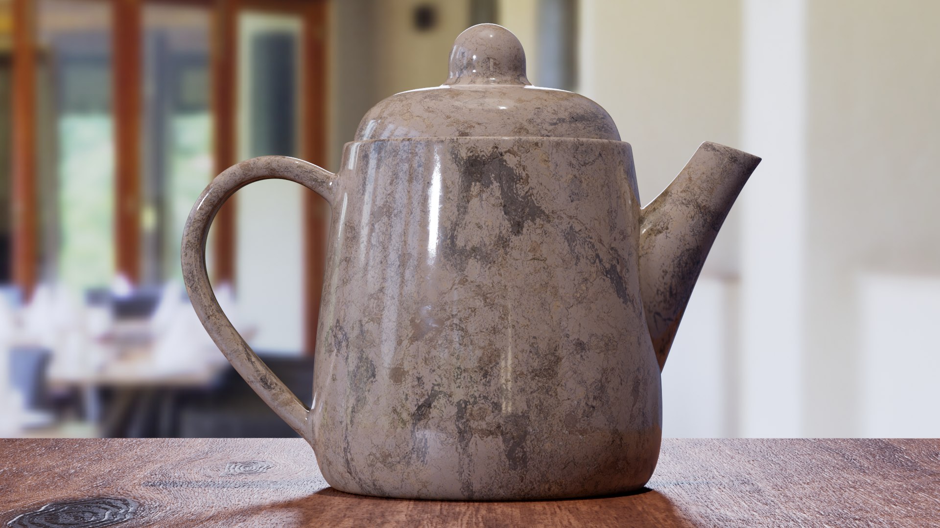 Teapot Marble Tea 3D Model - TurboSquid 1557234