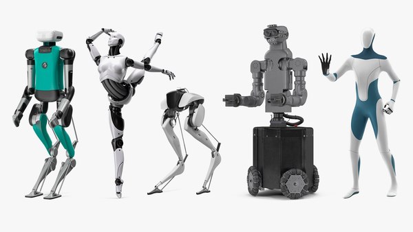 modelo 3d Colección de robots manipulados 11 para Cinema 4D ...