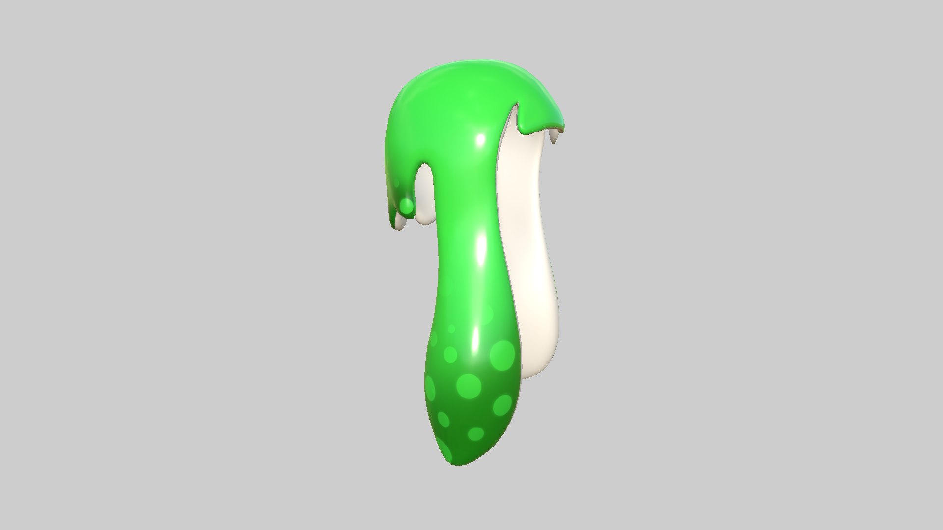 Inkling Hair 03 Green - Splatoon Character Design 3D Model - TurboSquid ...