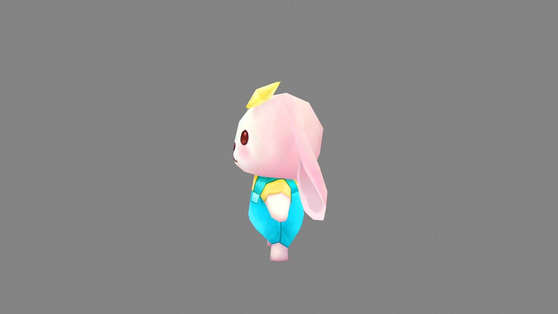 3D Cartoon Rabbit Mascot Low-poly 3D Model - TurboSquid 1959365