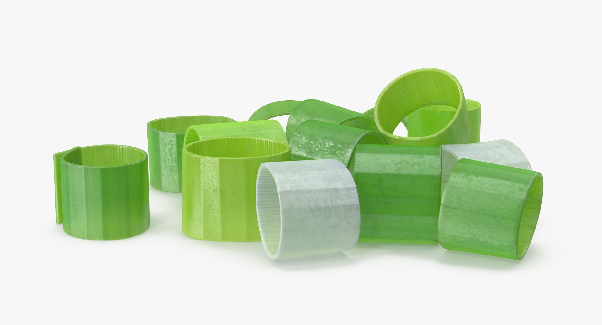 chopped scallions 3d model