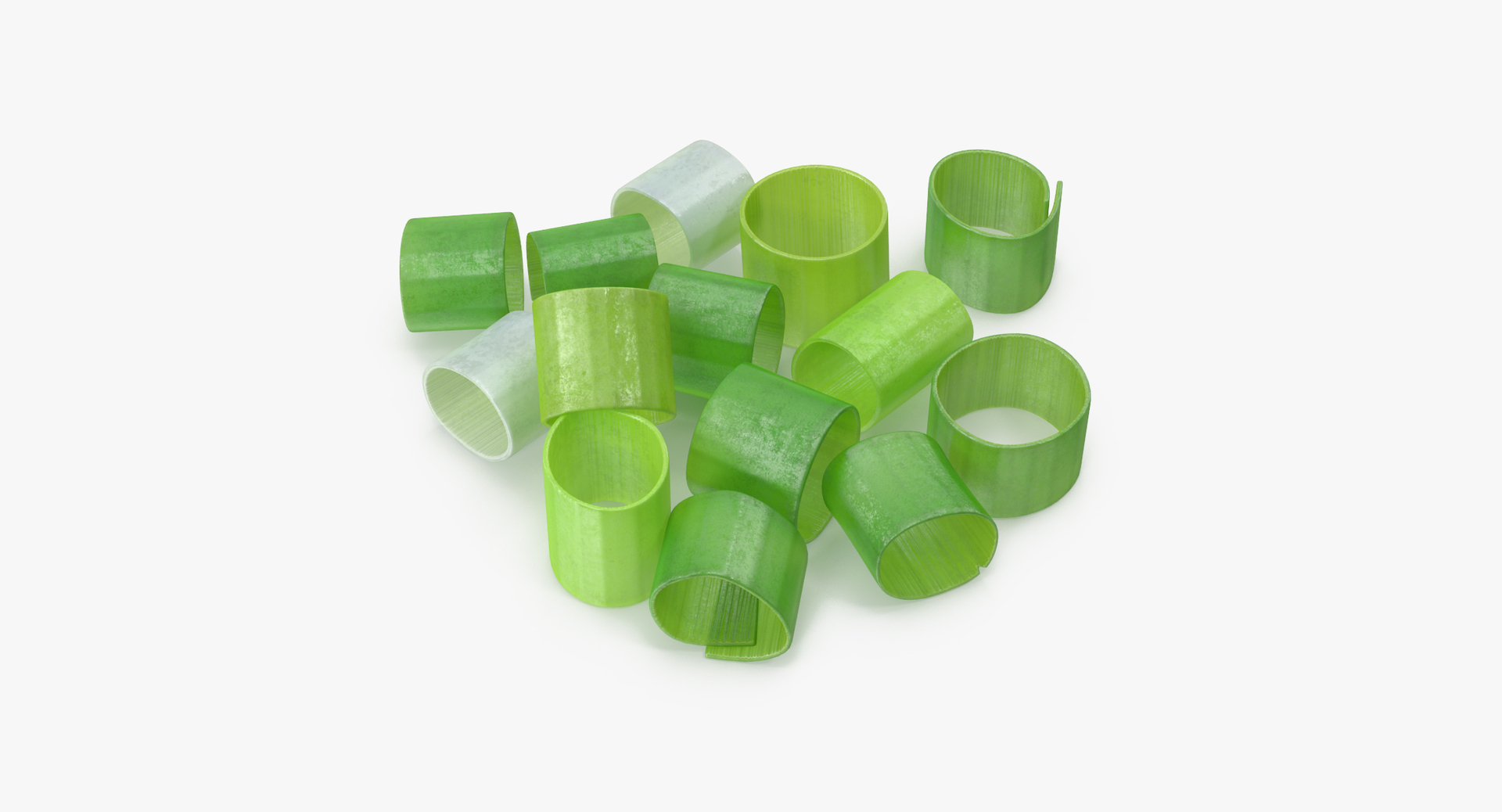 chopped scallions 3d model