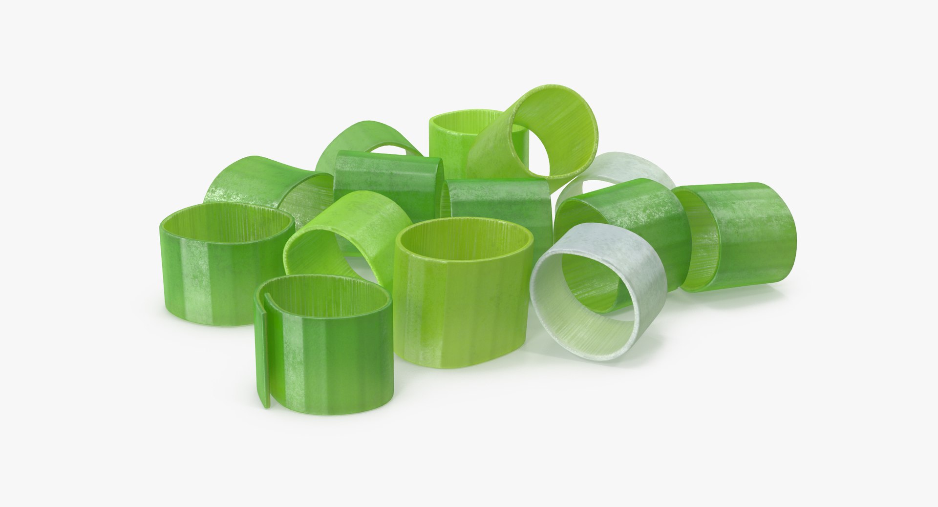 chopped scallions 3d model