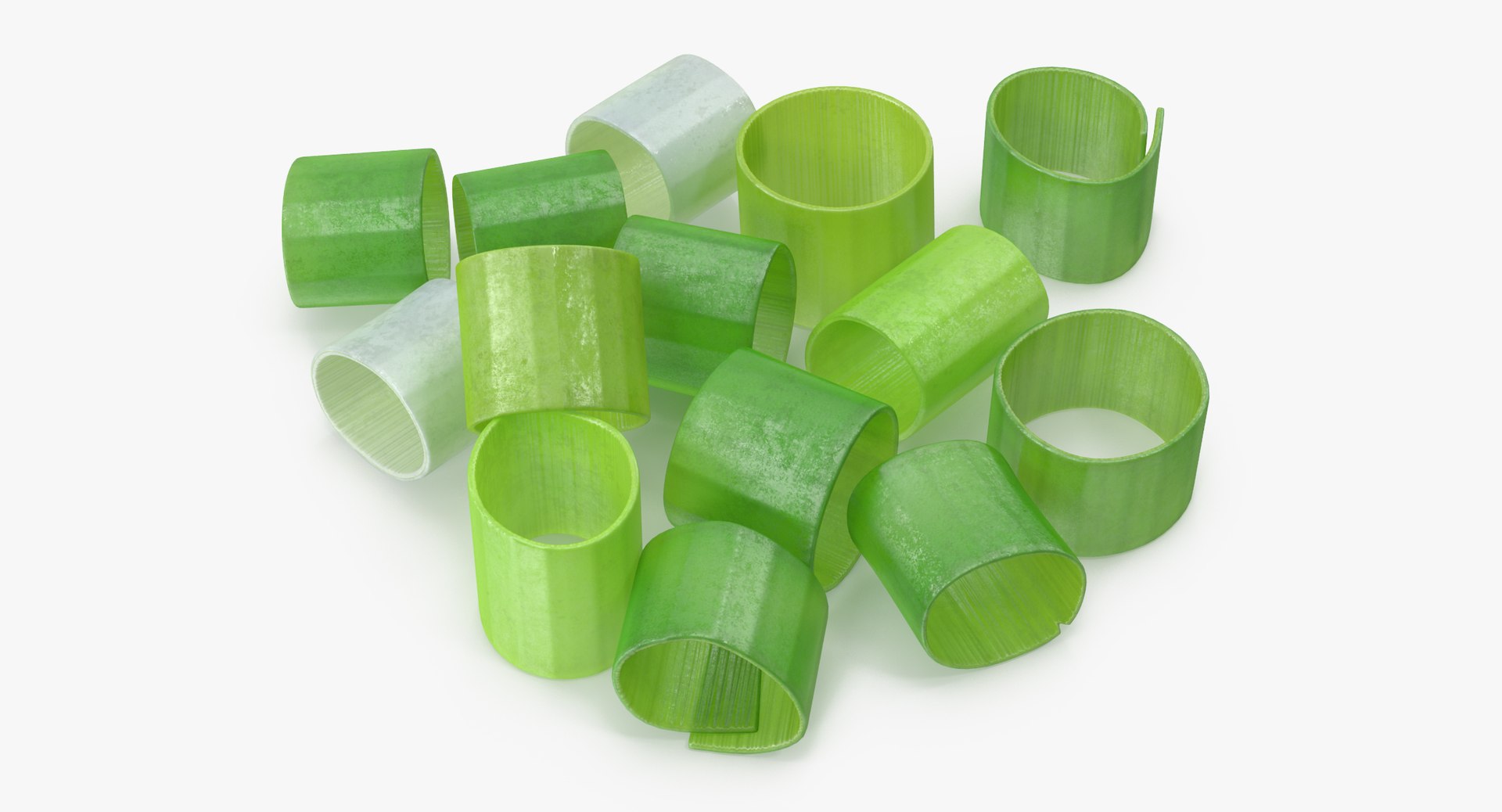 chopped scallions 3d model