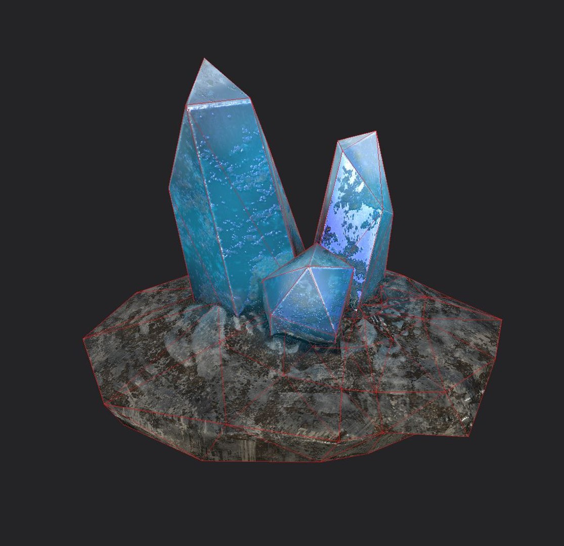 Cave Gem Stone Pbr 3D Model - TurboSquid 1225419