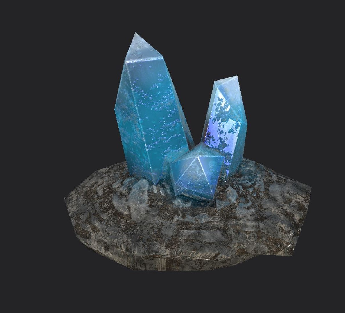 Cave Gem Stone Pbr 3D Model - TurboSquid 1225419
