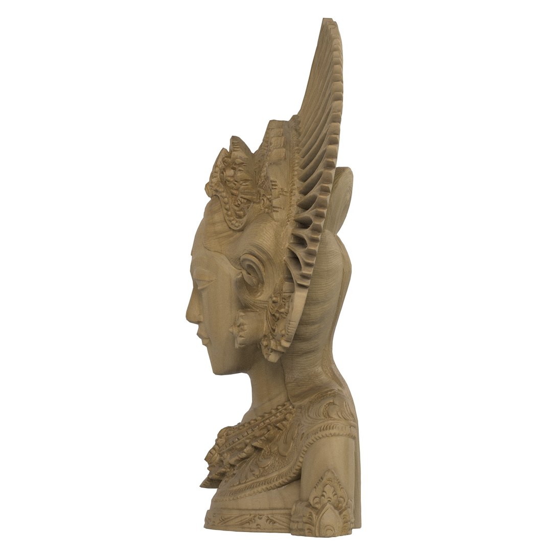 Scanned Bali Statue 3d Fbx