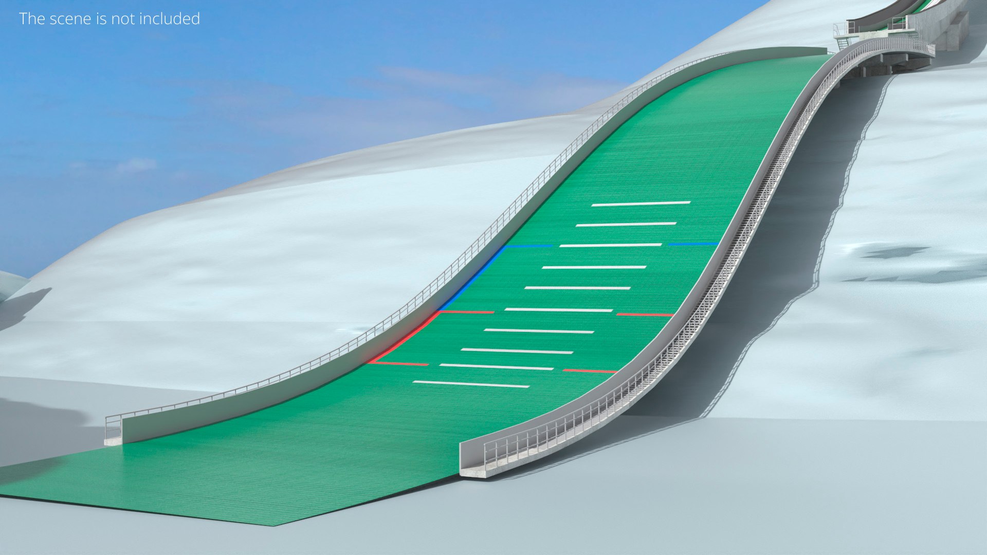 Artificial Grass Jump Ramp Finish Zone 3D Model - TurboSquid 2446540