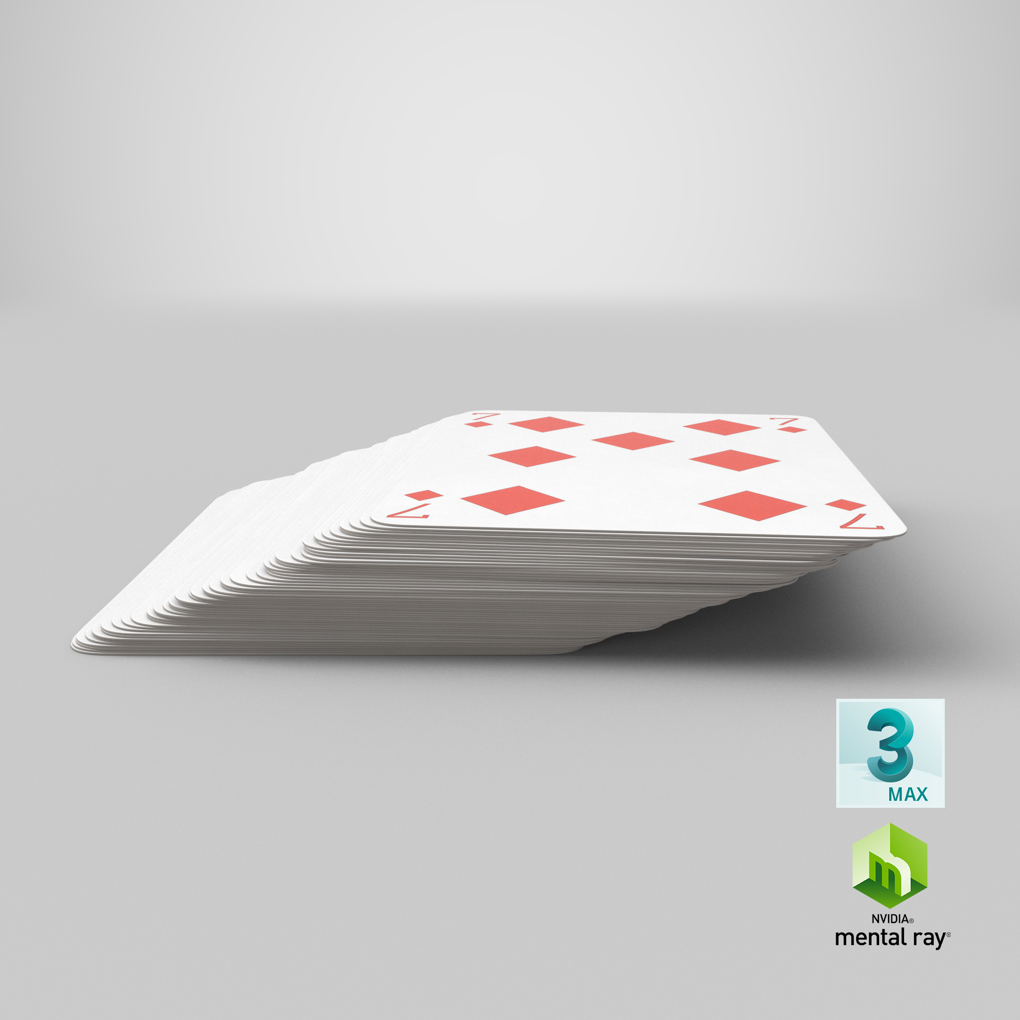 Playing cards red deck model - TurboSquid 1154114