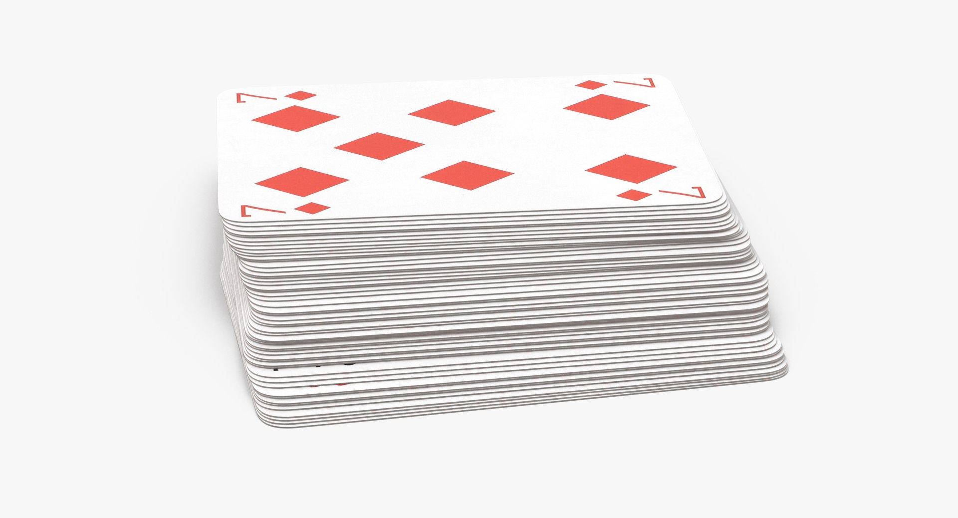 Playing Cards Red Deck Model - TurboSquid 1154114