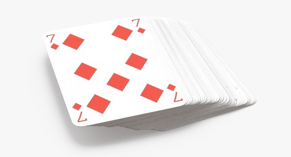 Playing cards red deck model - TurboSquid 1154114
