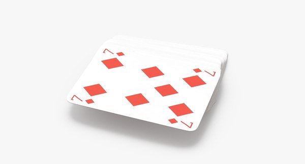 Playing cards red deck model - TurboSquid 1154114