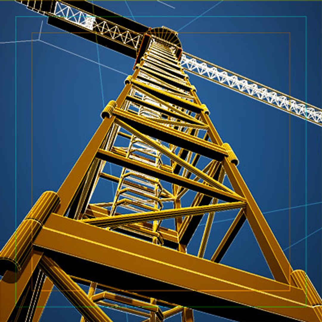 3d tower crane model
